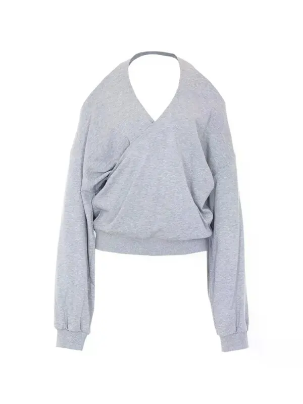 ELEH V-neck Cotton Sweatshirt