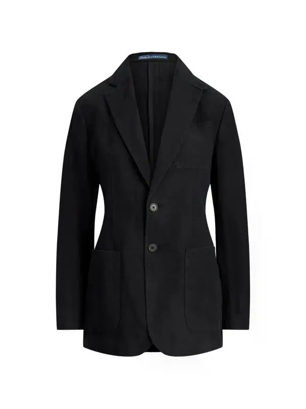 Polo Ralph Lauren Single-breasted Linen Blazer - Black