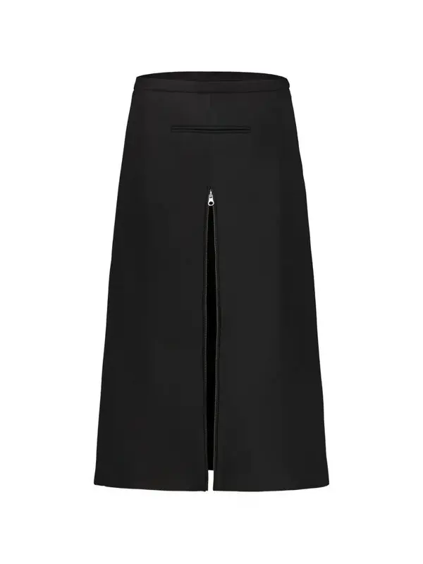 COURREGES Midi Skirt With Rear Zip