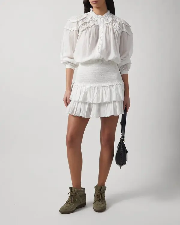 Isabel Marant Étoile Naomi Mini Skirt - White