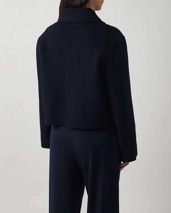 WAKAKUU Cropped Wool Coat