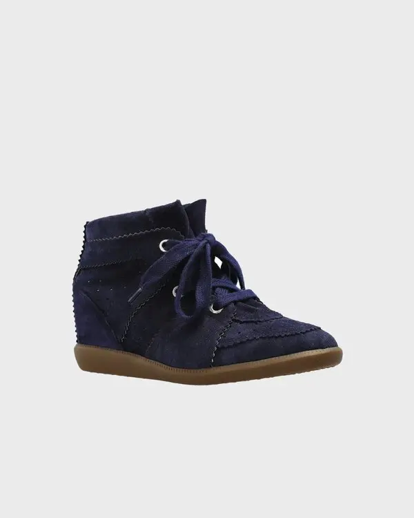 Isabel Marant Étoile Bobby Wedge Sneakers - Midnight