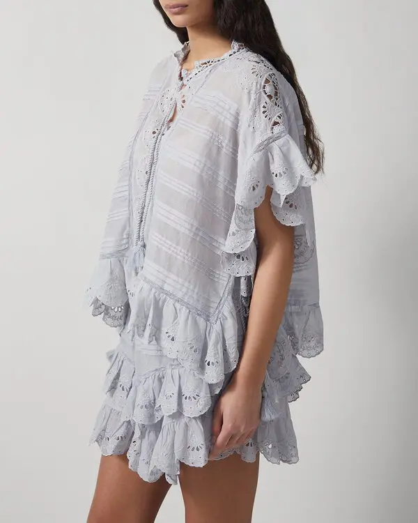 Isabel Marant Étoile Payton Embroidered Blouse - Light Blue
