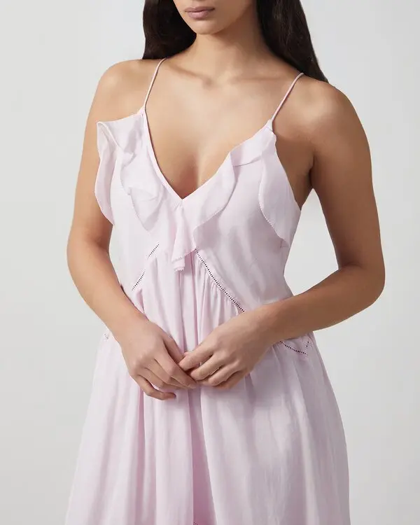 Isabel Marant Étoile Vasma Maxi Dress With Ruffled Details - Light Pink