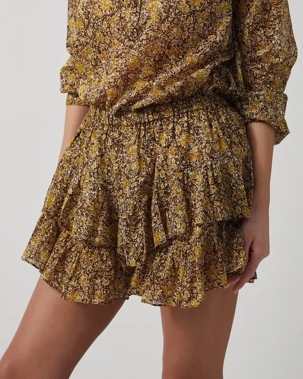 Isabel Marant Étoile Jocadia Printed Shorts - Khaki