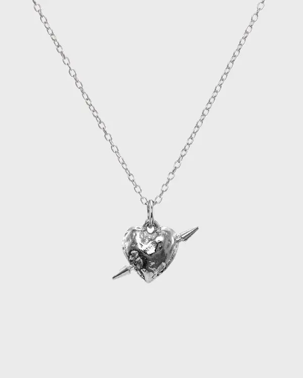 MARIA NILSDOTTER Tuvstarr’s Heart Necklace - Silver
