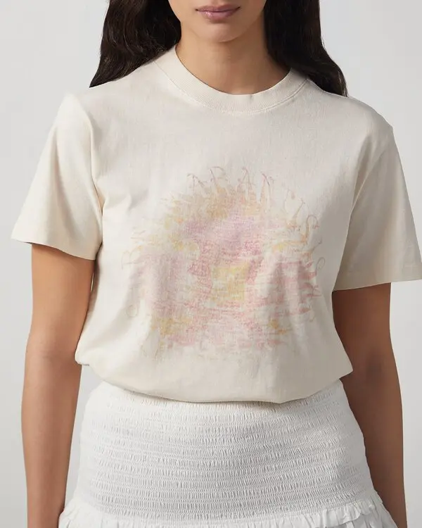 Isabel Marant Étoile Zoeline Relaxed Fit Printed T-shirt - Ecru