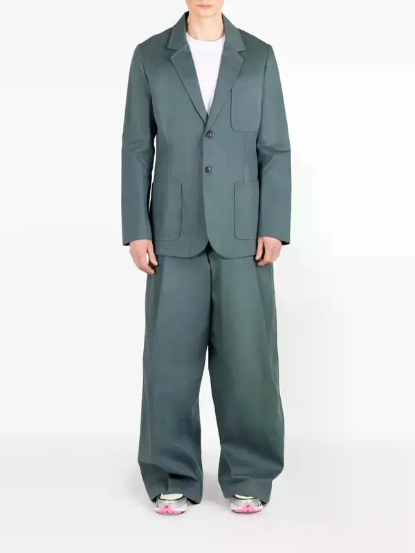 SOCIETE ANONYME Pocket Cotton Blazer - Green