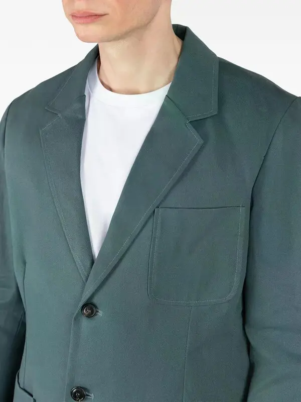 SOCIETE ANONYME Pocket Cotton Blazer - Green