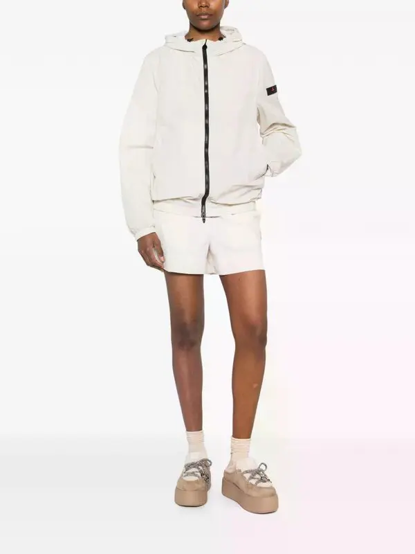 Peuterey Hooded Zip-up Jacket - White