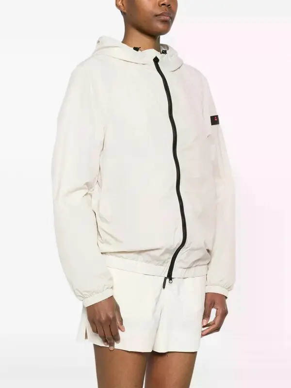 Peuterey Hooded Zip-up Jacket - White