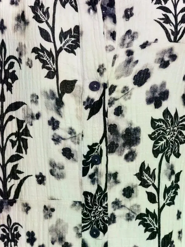 Agua Bendita Keshi Floral-print Cotton Shirt