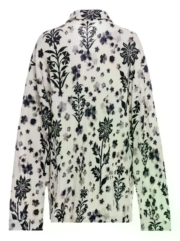 Agua Bendita Keshi Floral-print Cotton Shirt