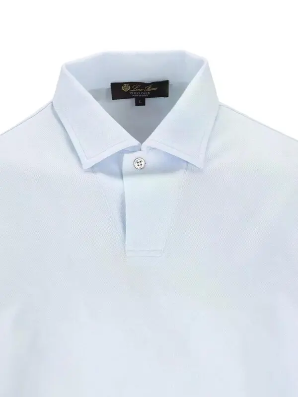 Loro Piana Cotton Polo Shirt - Blue