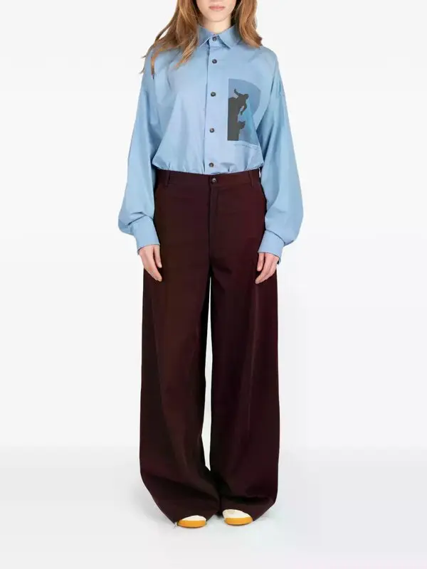 SOCIETE ANONYME Wide Leg Trousers - Purple