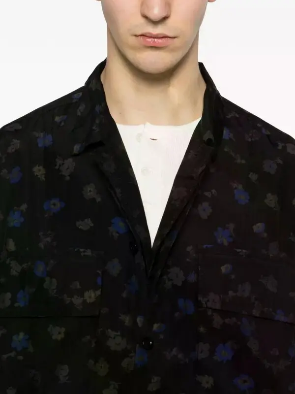 Sacai Floral-detail Pocket Shirt