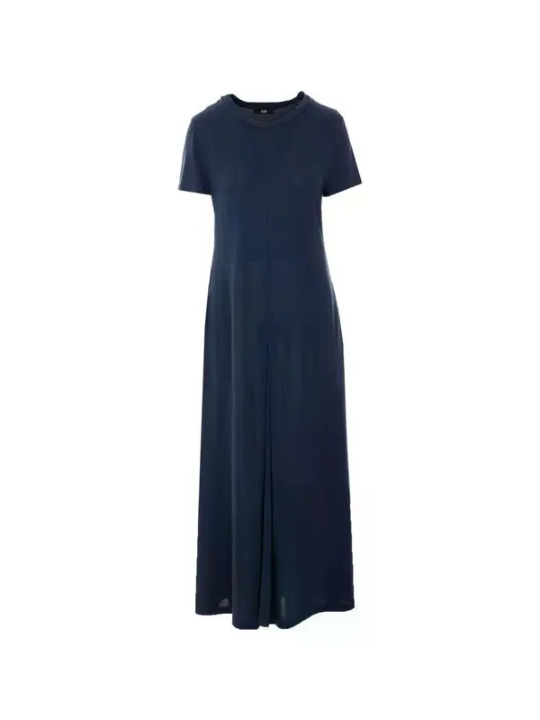 ELEH Crew-neck Short-sleeve Maxi Dress