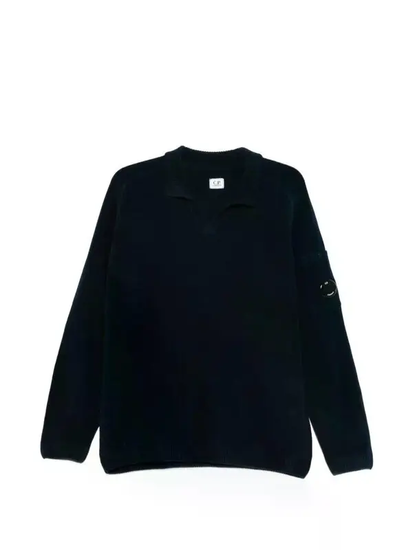 C.P. COMPANY V-neck Pocket-sleeve Sweater