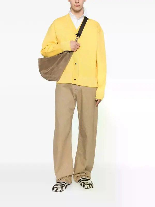 Jacquemus Doppio V-neck Cardigan - Yellow