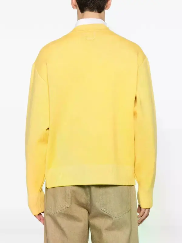 Jacquemus Doppio V-neck Cardigan - Yellow