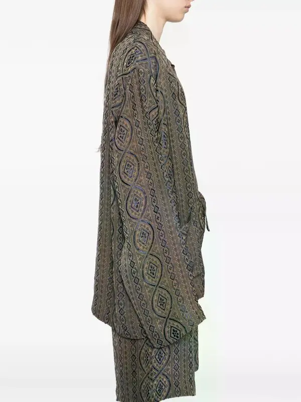 UMA WANG Patterned Drawstring Jacket