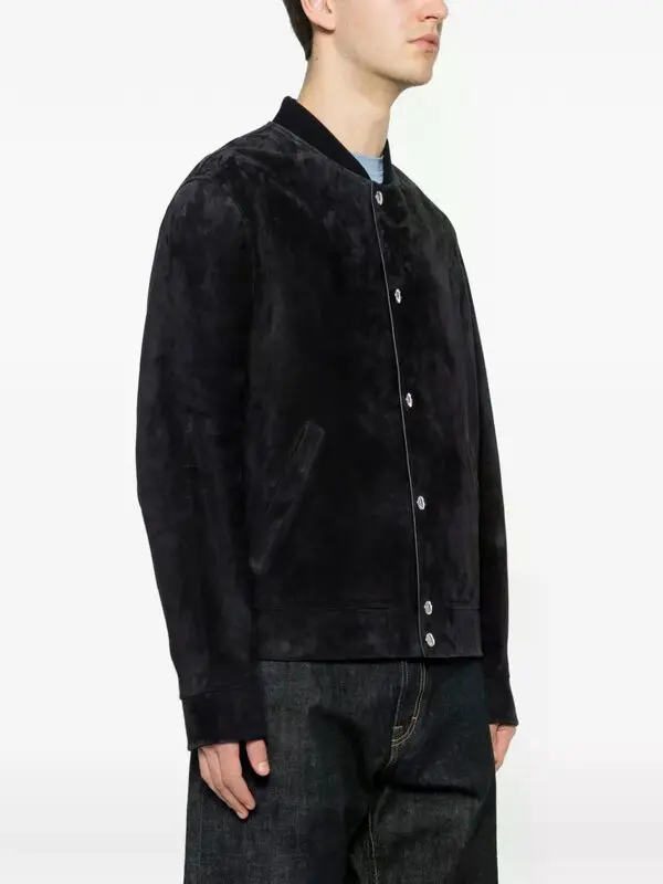 YVES SALOMON Suede Button-fastening Jacket