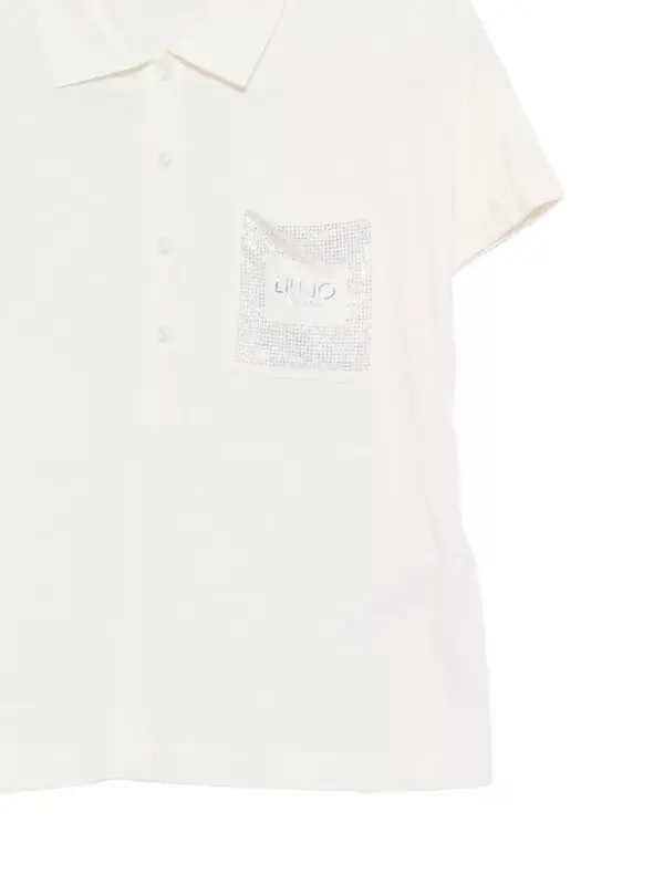 Liu Jo Crystal-pocket Polo Top