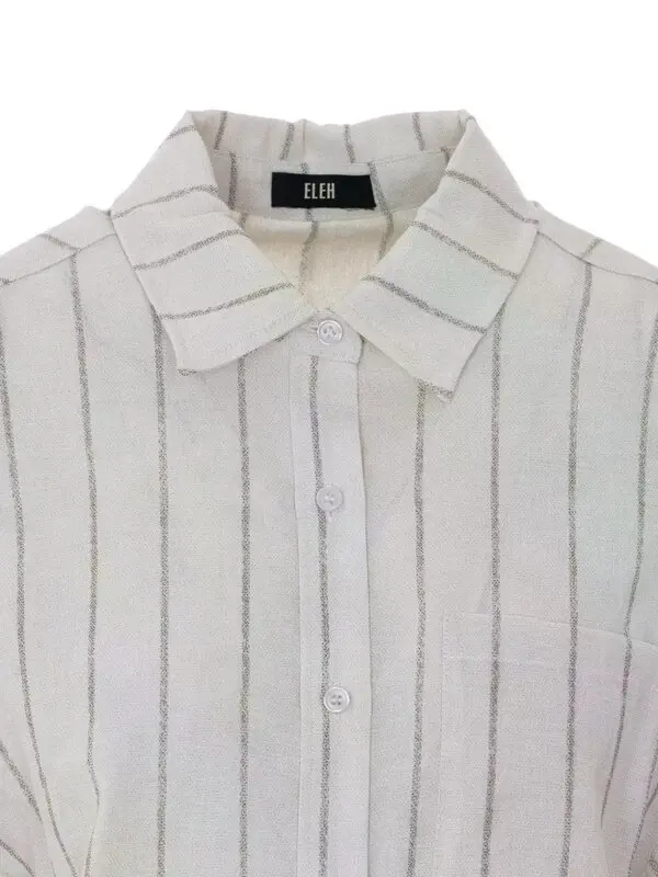 ELEH Striped Shirt With Chest Pocket