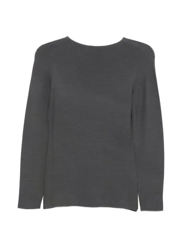Giorgio Armani Ribbed Round-neck Sweater