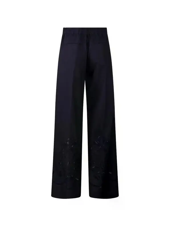 FORTE_FORTE Floral Appliqué Trousers