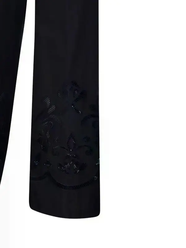 FORTE_FORTE Floral Appliqué Trousers