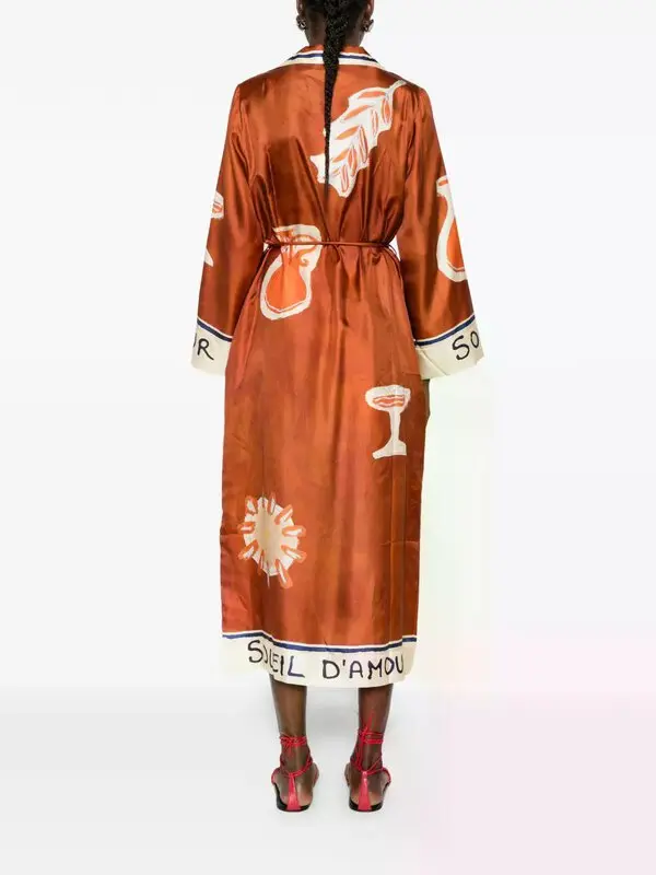 ALEMAIS Soleil D'amour Printed Midi Dress