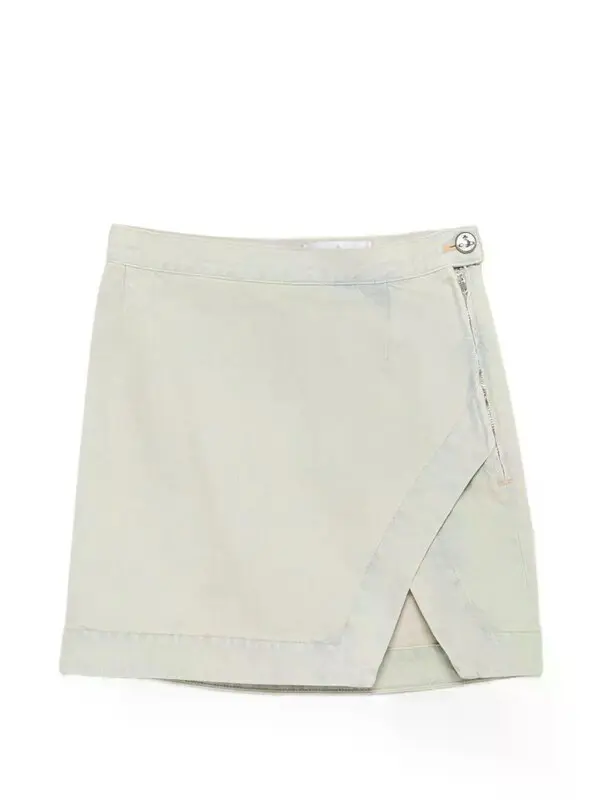 VIVIENNE WESTWOOD Rita Asymmetrical Denim Skirt - Neutrals