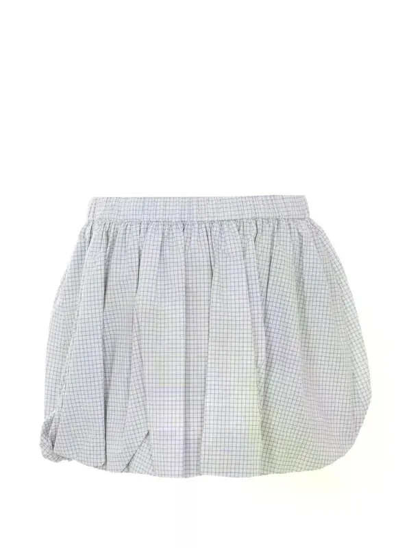 ELEH Checked Mini Skirt With Elasticated Waistband