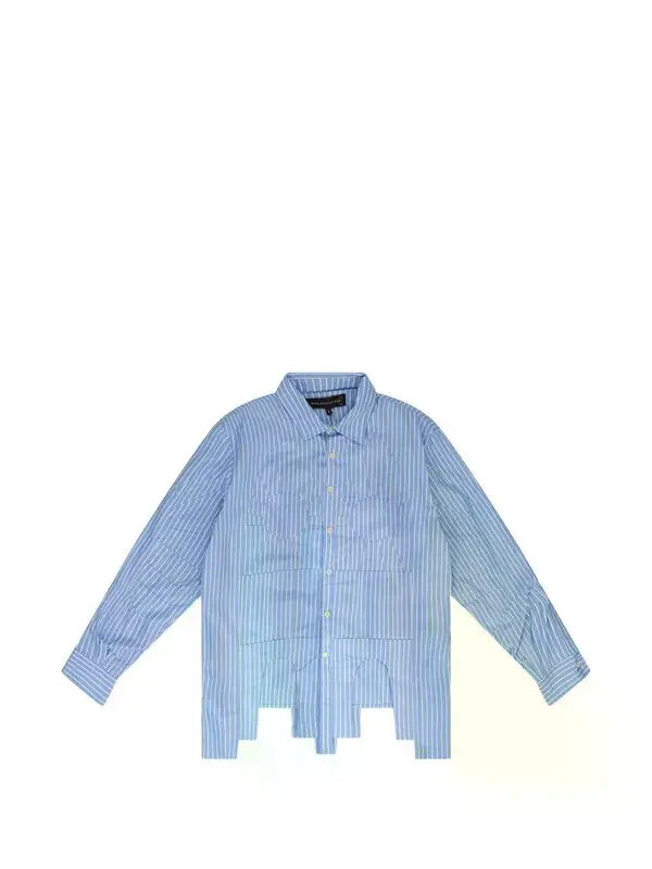 WHO DECIDES WAR BY EV BRAVADO Striped Button-down Shirt