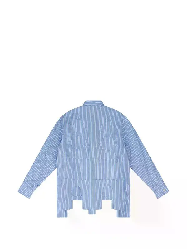 WHO DECIDES WAR BY EV BRAVADO Striped Button-down Shirt