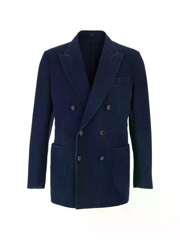 TOM FORD Double-breasted Peak-lapel Coat