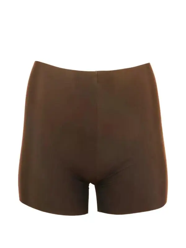 FLEUR DU MAL Le Stretch Micro Seam-free Shorts - Brown