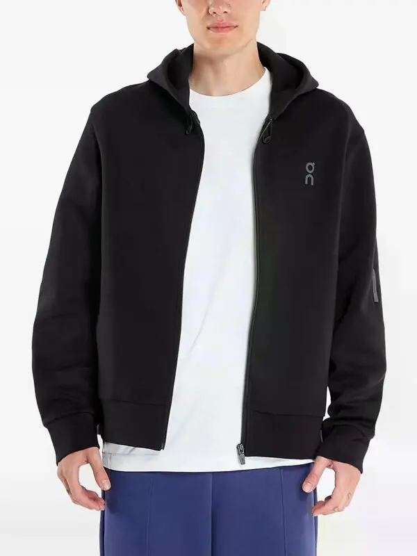 On Zipped Hooded Sweatshirt