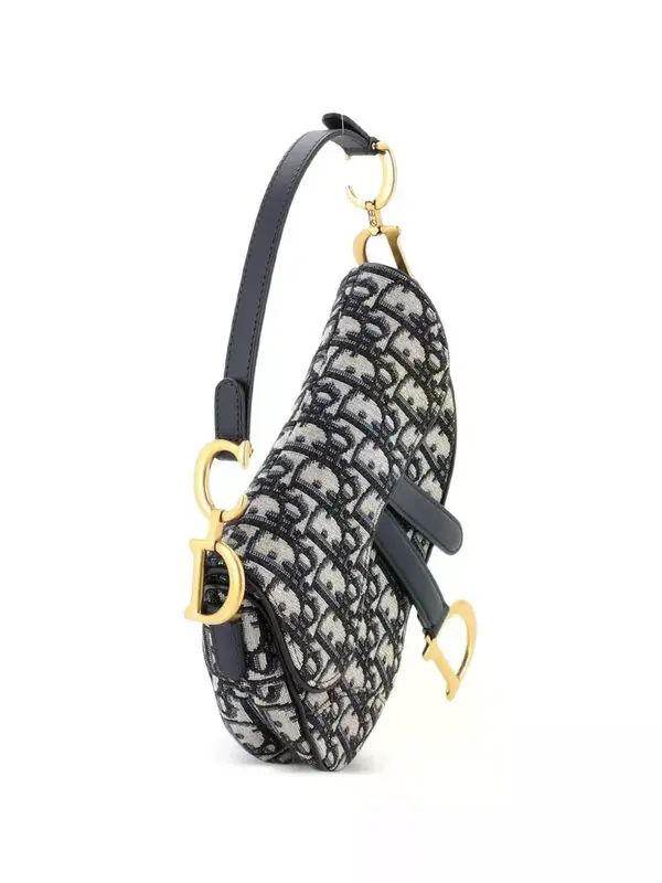 Dior Saddle Handbag Oblique Canvas Mini