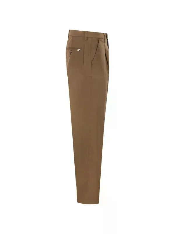 RE-HASH Pleat-detail Trousers - Brown