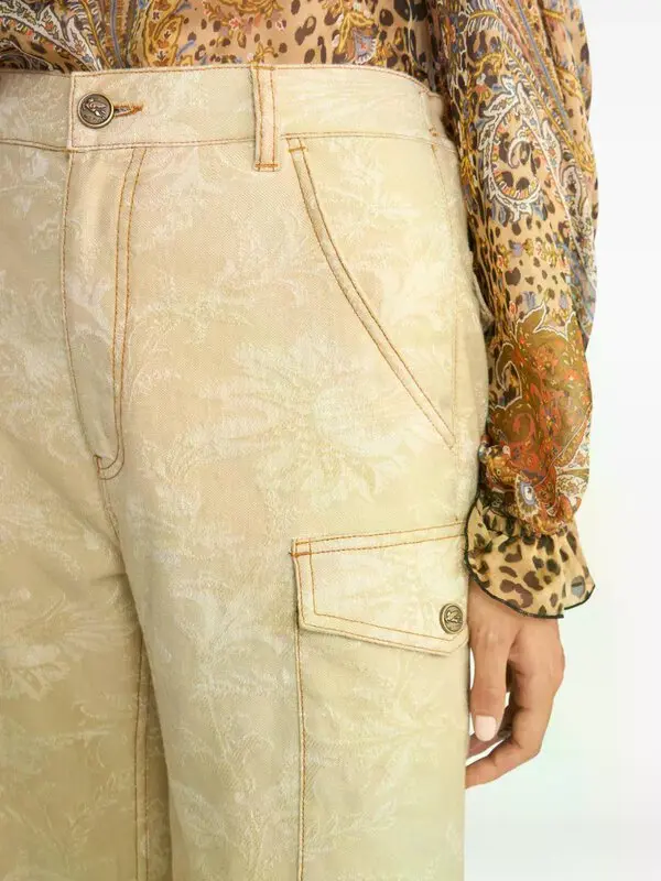 Etro Floral Jacquard Cargo Pants