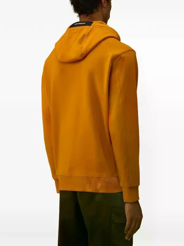 C.P. COMPANY Long-sleeve Drawstring Hoodie - Orange