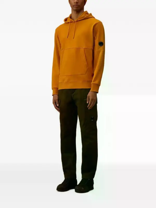 C.P. COMPANY Long-sleeve Drawstring Hoodie - Orange