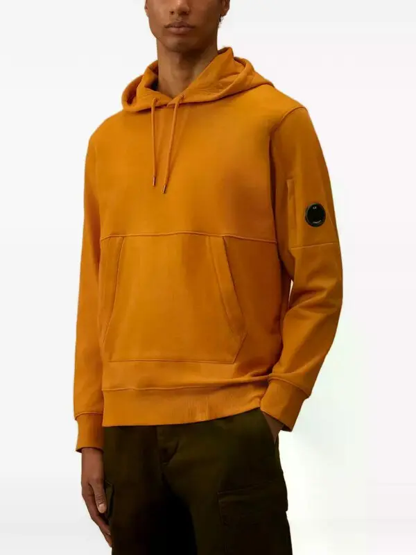 C.P. COMPANY Long-sleeve Drawstring Hoodie - Orange