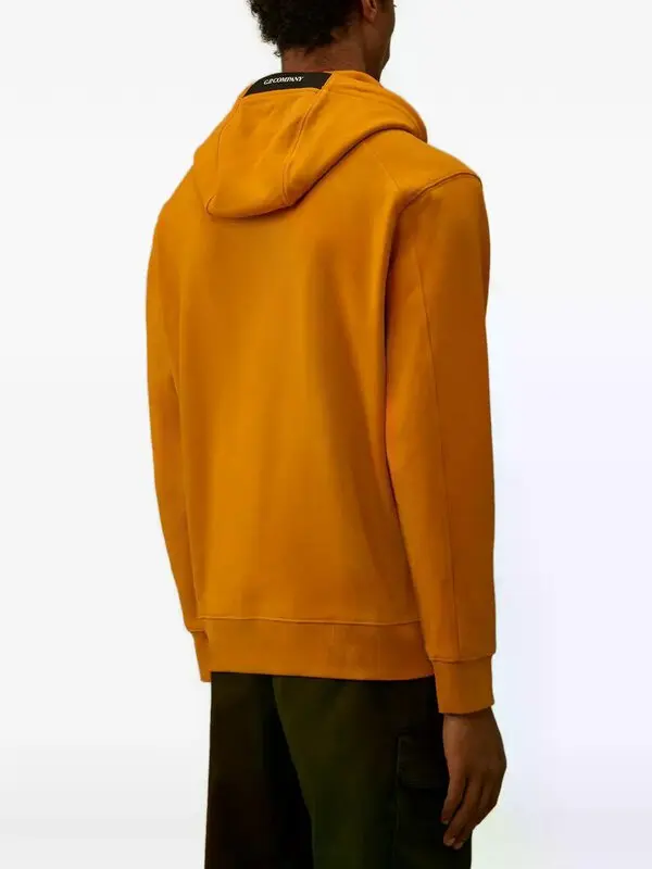 C.P. COMPANY Long-sleeve Drawstring Hoodie - Orange