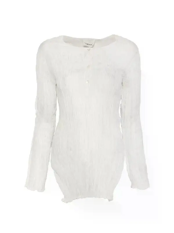P.a.r.o.s.h Button Textured Blouse - White