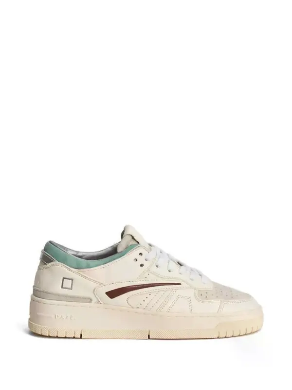 D.a.t.e. Perforated Leather Sneakers - Neutrals