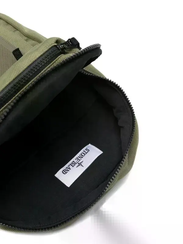 Stone Island Zip Patch Backpack - Green