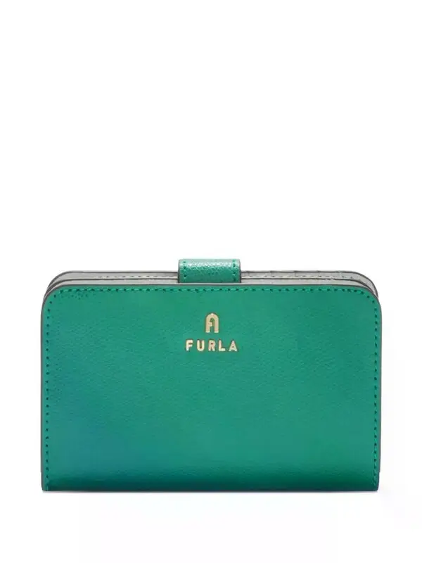 Furla Medium Camelia Logo-detail Compact Wallet - Green